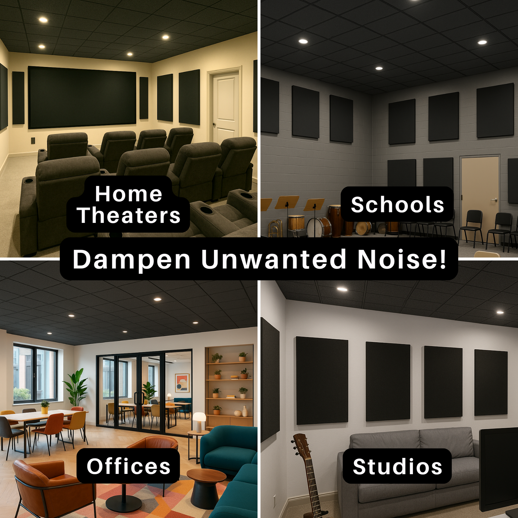 Acoustic Foam Drop Ceiling Tiles – Custom Amp Covers