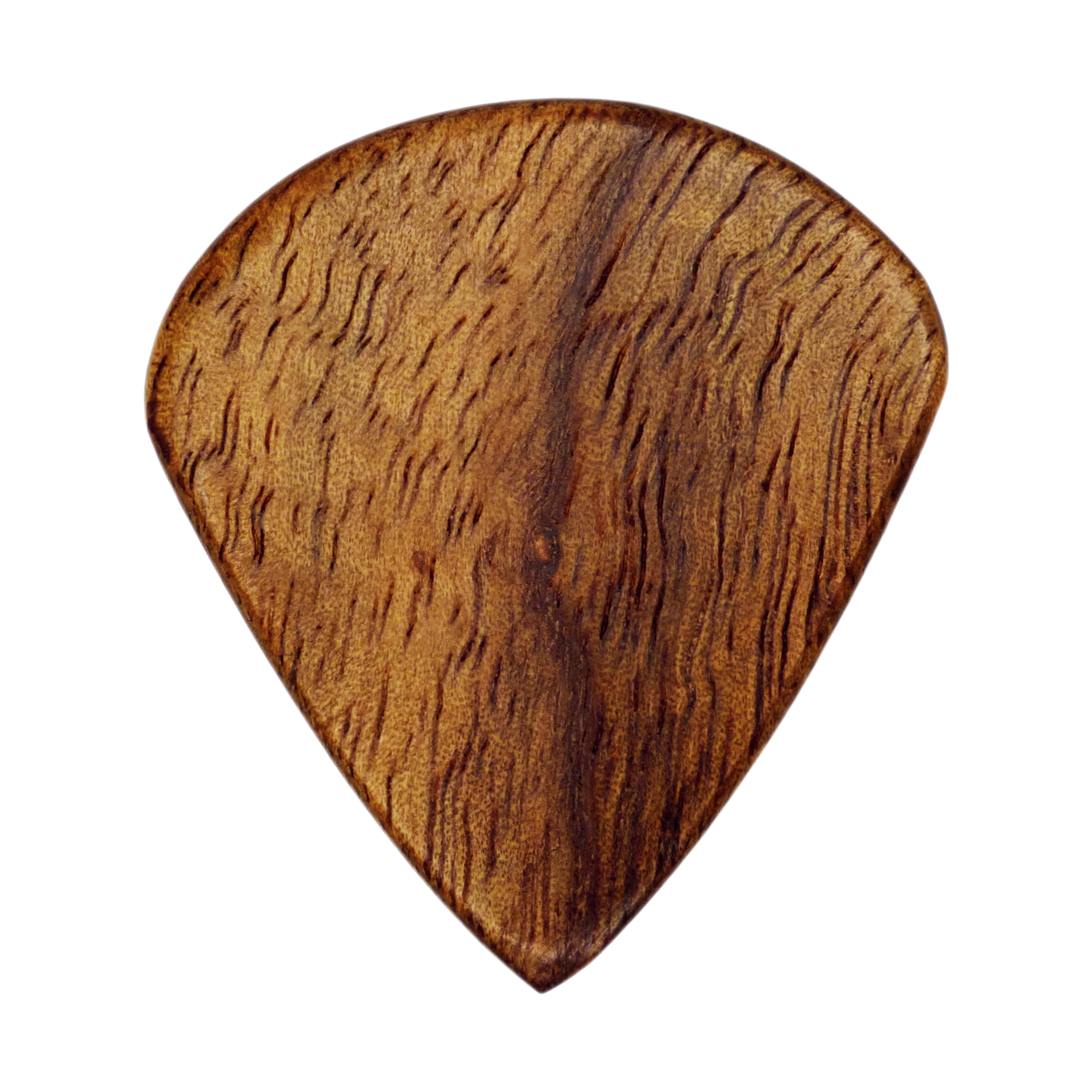 Teak Wood Guitar Or Bass Pick - 1.5 mm Ultra Heavy Gauge - Jazz Shape ...