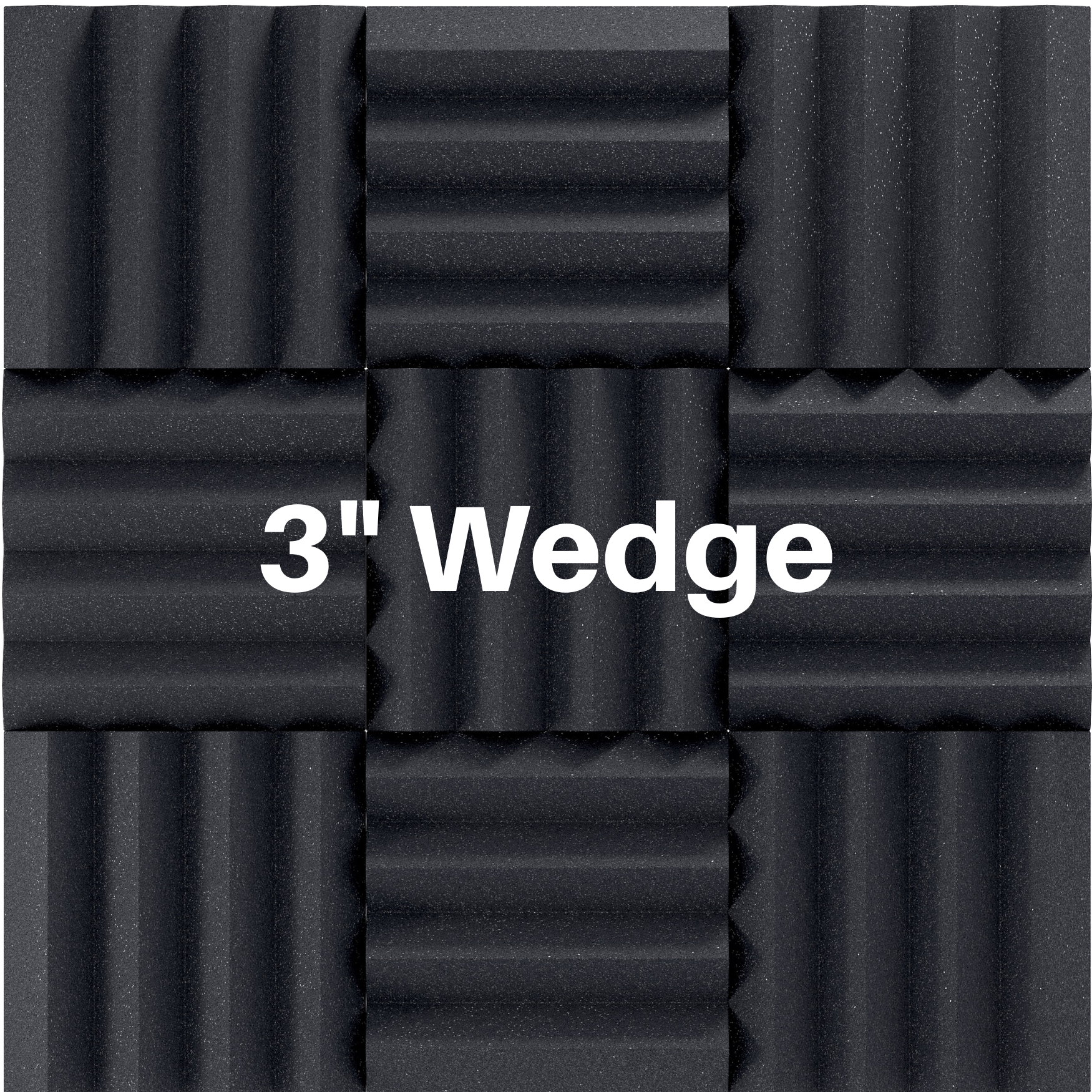 3 Inch Acoustic Foam Wedge Style Panels - 13 Color Options – Custom Amp ...