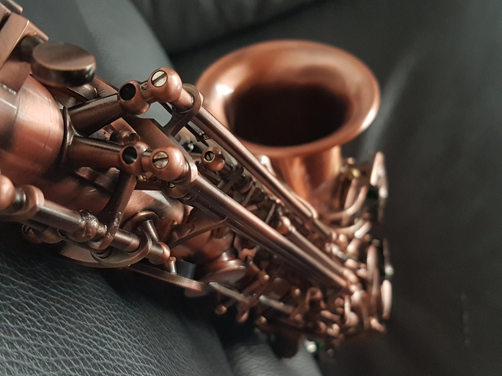 Professional Red Bronze Bend EB E-Flat Alto Saxophone + Gig Bag & Acce ...