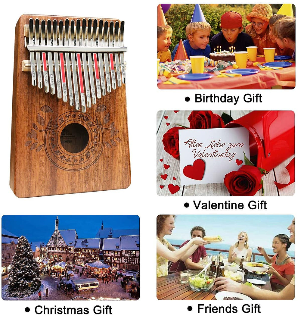 Hand-Made Premium Quality KALIMBA 17 Keys Thumb Piano – Custom Amp Covers